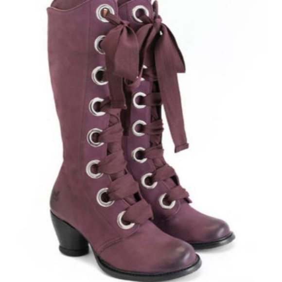 John Fluevog | Shoes | Boots By John Fluevog Purple And Size75 | Poshmark